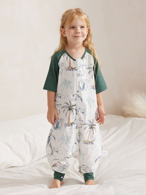 cutelife防踢被短袖分腿宝宝睡袋