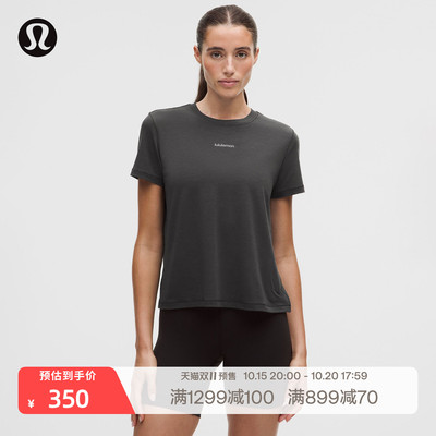 Jersey 女士训练经典剪裁短袖T恤 *文字徽标丨lululemon丨LW3KMGS