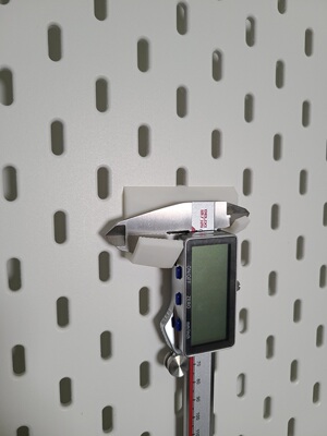 适用宜家SKADIS 斯考迪斯 宜家洞洞板配件   游标卡尺支架