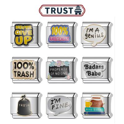 原创不撞款可爱字母手链现速发货