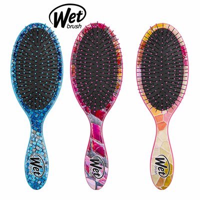 新品wetbrush斑纹款顺发梳魔法梳