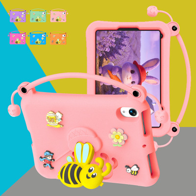 适用ipadari ipdmimi por129小蜜蜂适用于苹果iPad Mini7/6 Mini 54321卡通平板保护壳防摔套