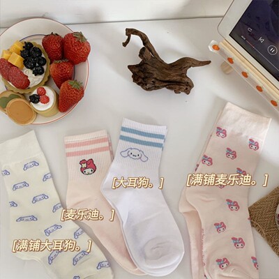 袜子夏季薄款卡通日系可爱麦乐迪