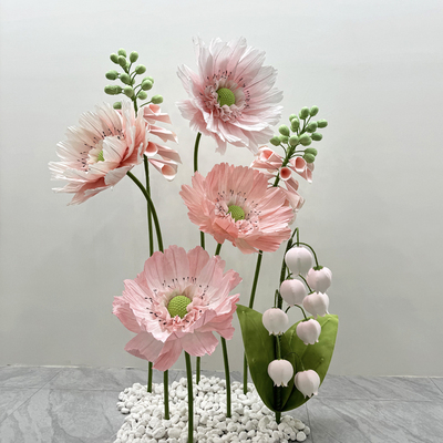 巨型虞美人婚庆纸艺花成品套餐