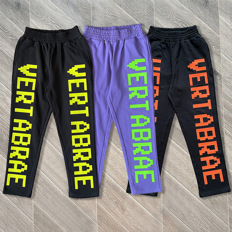 Vertabrae sweatpants 立体印花运动男女休闲长裤