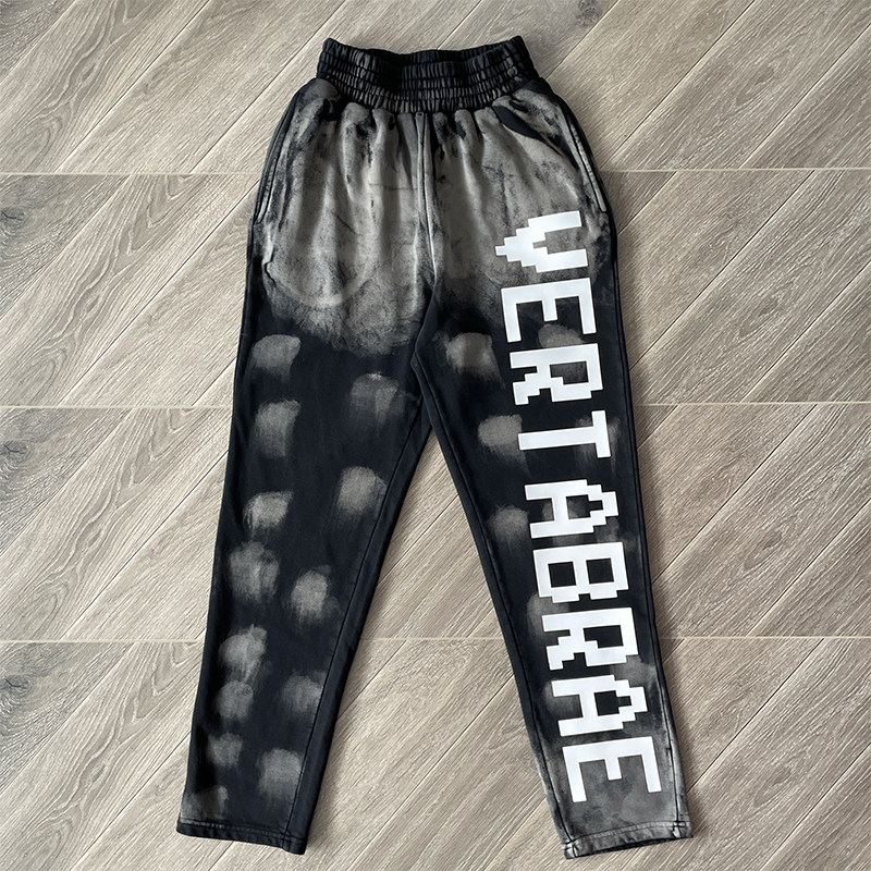 Vertabrae sweatpants 扎染立体印花运动男女休闲长裤