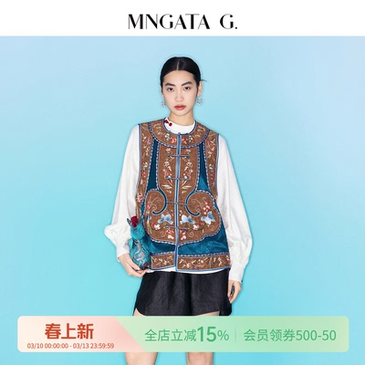 宫小妍新中式香云纱对襟马甲