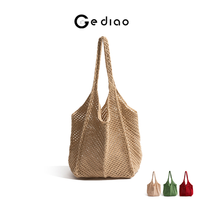 复古海边度假慵懒风草编包包