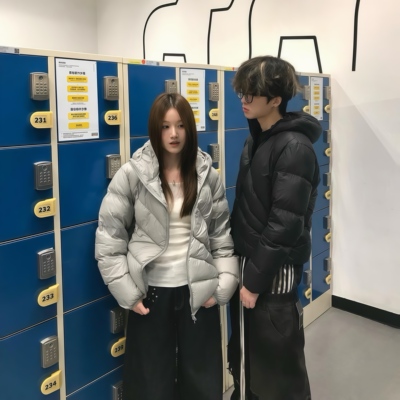 美式轻薄连帽排骨羽绒棉服