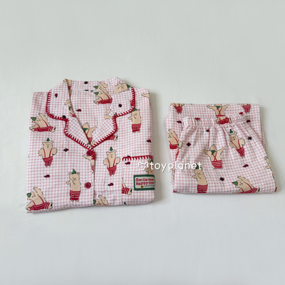 100%全棉双层纱布女士四季家居服