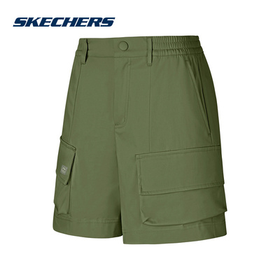 SKECHERS斯凯奇运动2025夏女短裤 P225W096-0050