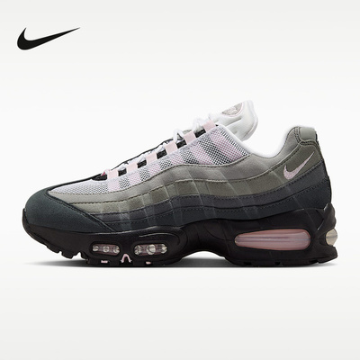 耐克女鞋Air Max 95 Big Bubble白银黑波浪缓震运动鞋HJ5996-001
