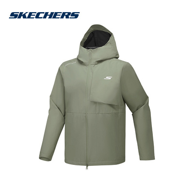 斯凯奇运动2025夏男梭织外套 P225M002-01DR