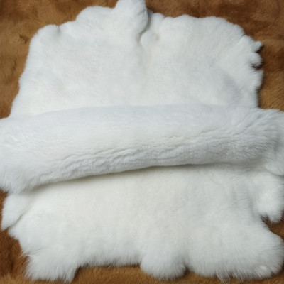 獭兔皮整张兔毛DIY毛领扶手箱垫