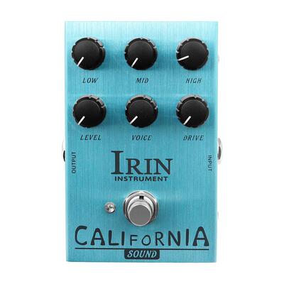 irin电吉他效果器驱动踏板效果器模拟单块效果器过载混响吉他失真