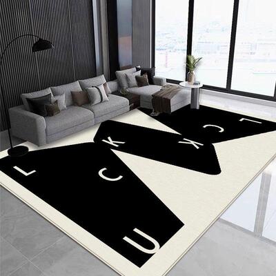 carpet简约北欧印花水晶绒批发tpr底厂家地垫家用客厅地毯