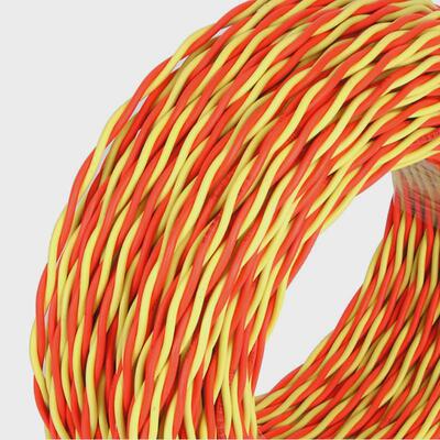 rvs消防双绞线2芯0.751.01.5平方蓝红软线红铜芯黄阻燃花线电线