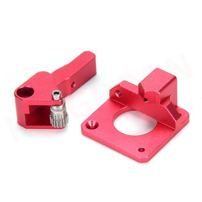 3d配件cr-10s双滑轨挤出机接头红色双高稳定挤出1.75耗