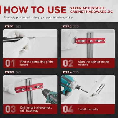 爆档橱柜拉手打孔器5inch带款把升级款