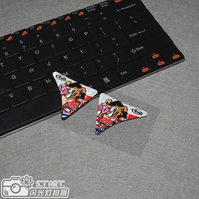 摩托GP车手贴花  MotoGP25 Maverick Aral 镜片侧贴 反光贴 贴纸