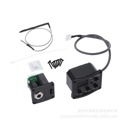 uk吉他拾音器四段ukulele带拾音器液晶调音器