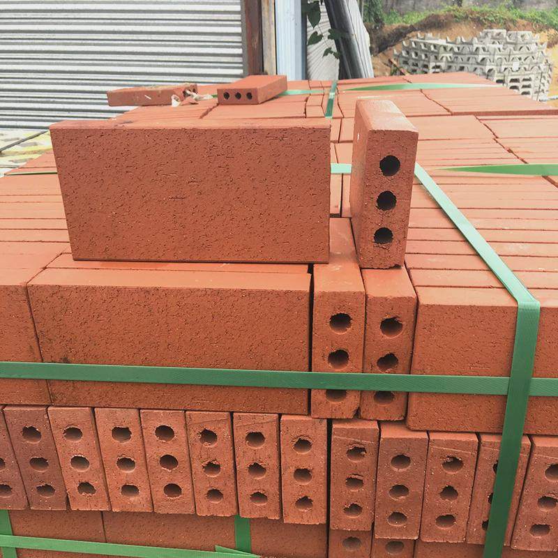 多孔砖广场地面仿古烧结砖砌筑烧结砖透水砖建材红色材料
