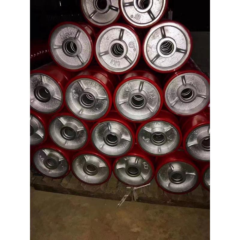 厂家供应聚氨酯铁芯特重型脚轮20寸载重7吨铸铁聚氨酯单轮