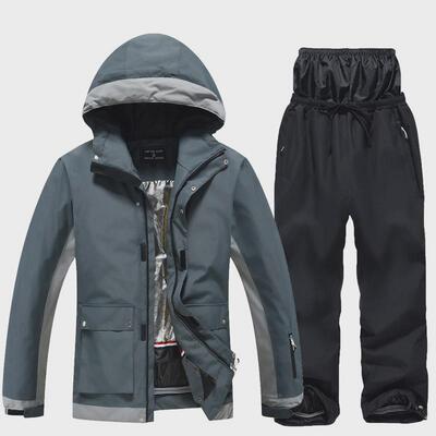 新款单板滑雪服男女套装情侣款冬季保暖加厚韩版滑雪衣裤双板