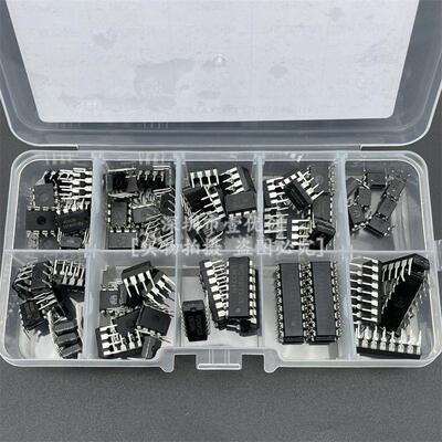 10种规格85PCS集成电路LM324芯片IC套件DIP直插NE555单精度定时器