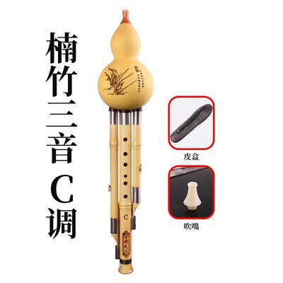 金丝楠竹三音葫芦丝学生初学演奏葫芦丝可拆卸学校采购葫芦丝乐器
