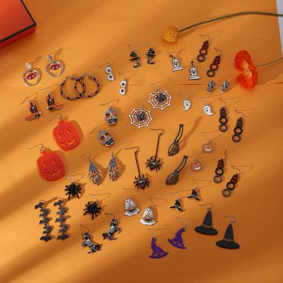 万圣节耳环Halloween earrings skeleton jewelry spider earring