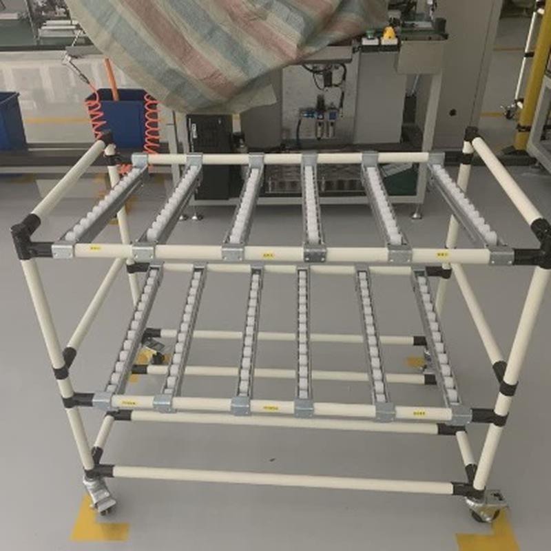 精益管物料周转车工作台货架电子车间流水线线棒货架物料搬运推车