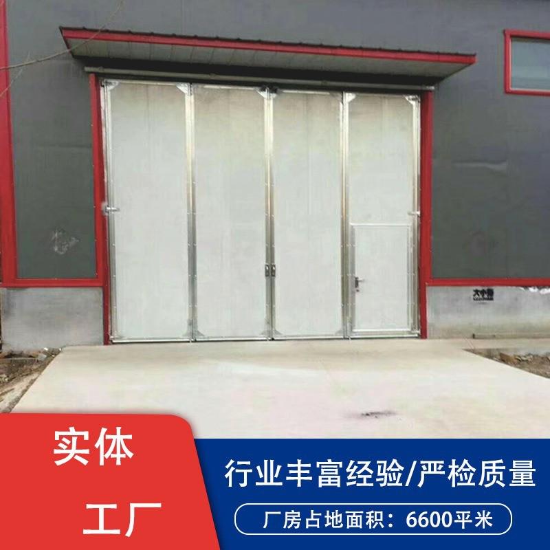 厂家直销库门折叠门重型自动折叠门彩钢夹芯板厂房车间仓工业保温