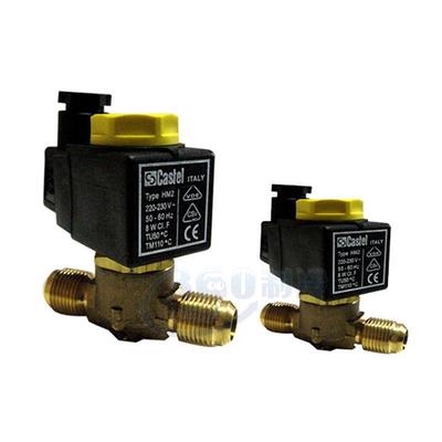 热销CASTEL卡士妥电磁阀1020/2A61020/3A6喇叭铜管扩口电磁阀