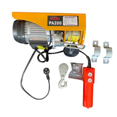 微型电动葫芦pa100012米钢丝绳家用小吊机家用电葫芦220v直销工厂
