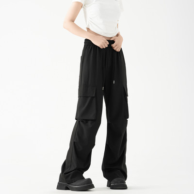 秋季新款日系工装大口袋女中性宽松休闲裤B315-K24166-特p35控68
