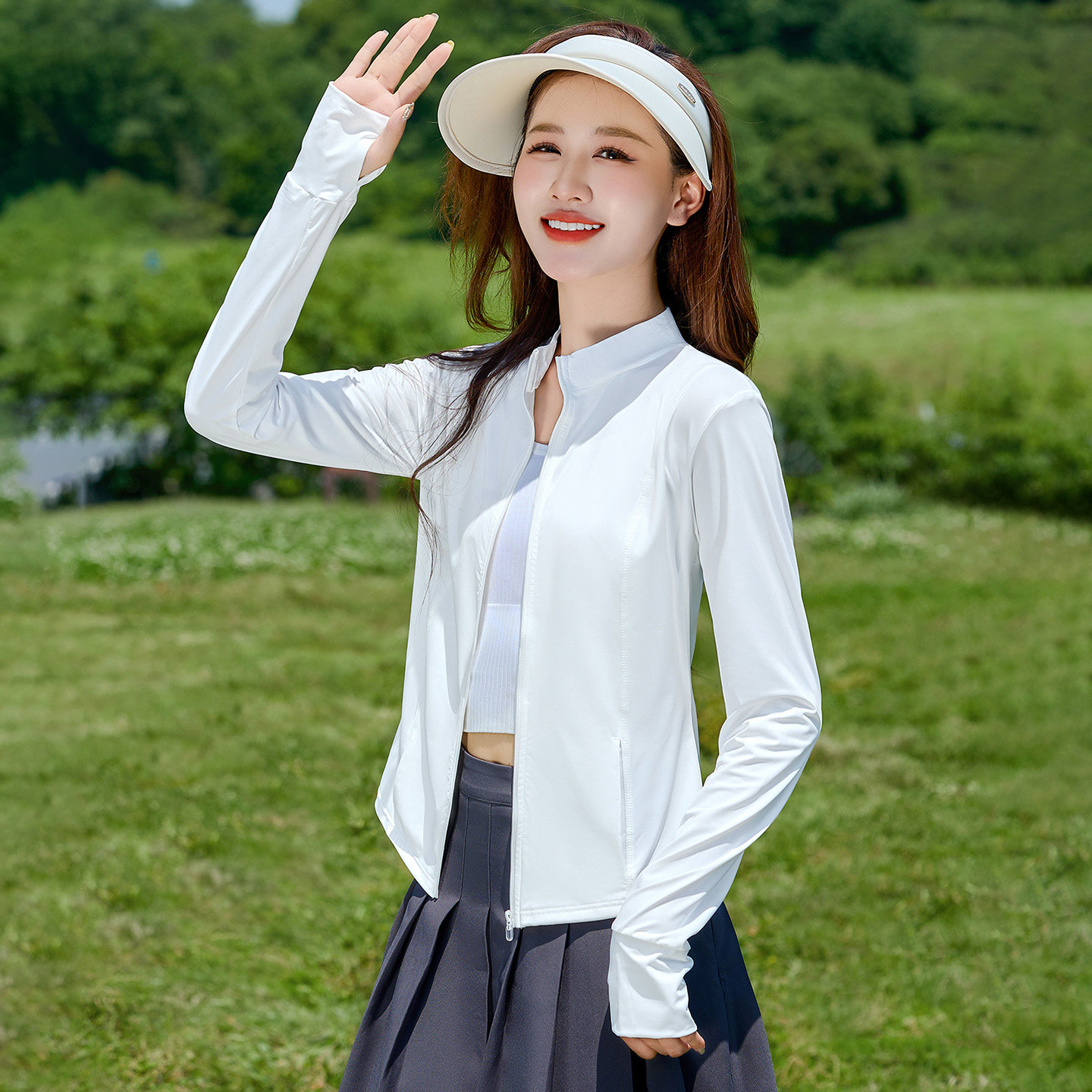 冰丝速干防晒衣女2026新款夏季户外凉感防紫外线防晒轻薄透气外套