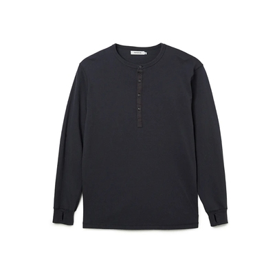 nonnative棉质亨利领长袖T恤