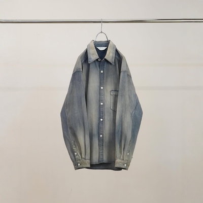 ANCELLM手做水洗染色牛仔衬衫