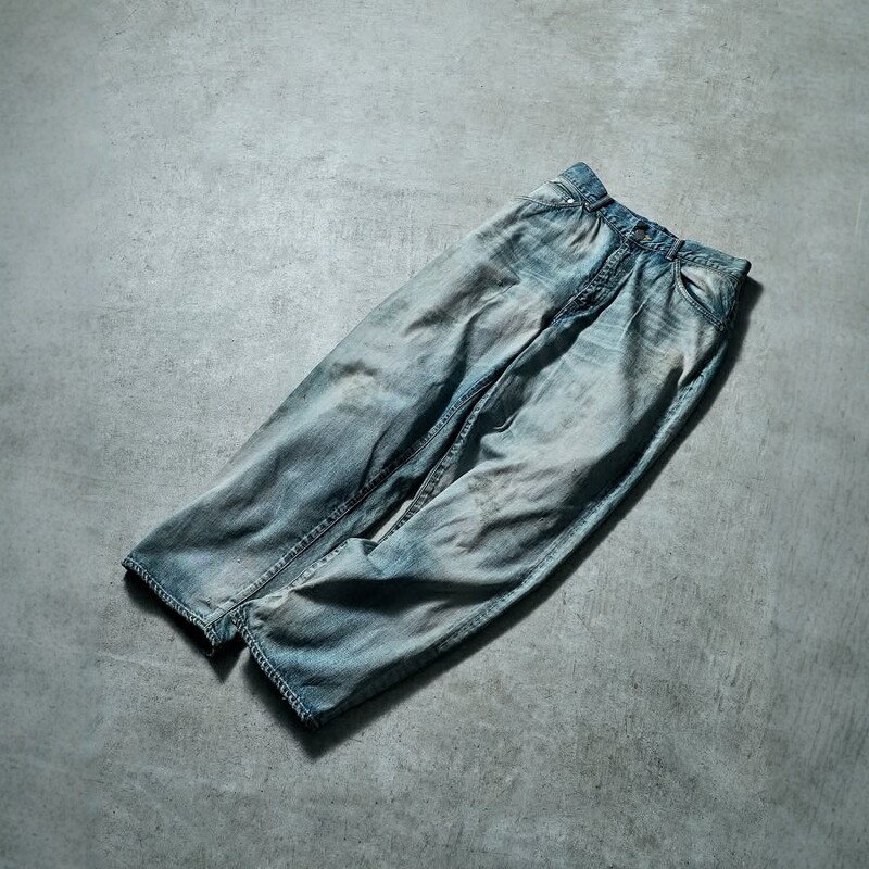 ANCELLM × BARNEYS Wide denim pants 26AW 限定水洗阔腿牛仔裤