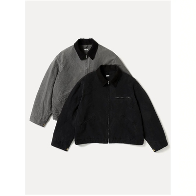 APRESSE真丝复古水洗底特律夹克