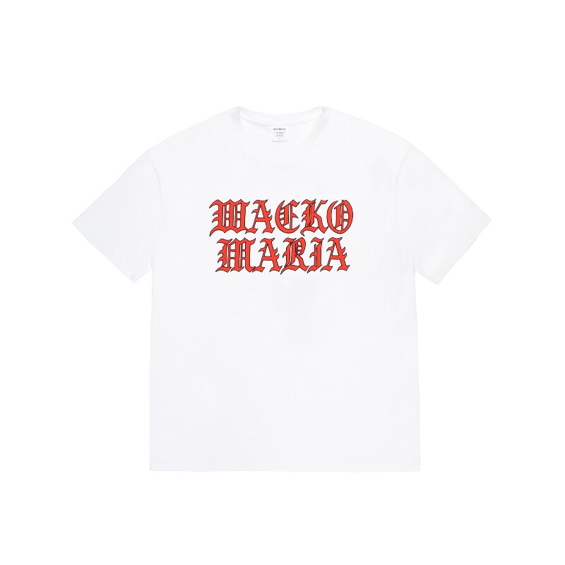 WACKO MARIA WASHED HEAVY WEIGHT TEE 26SS 水洗重磅印花短袖T恤