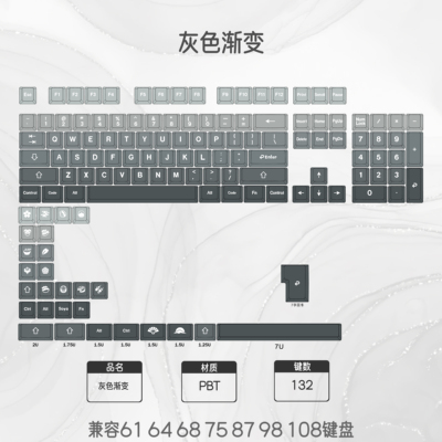 MOA-高度PBT键帽正刻五面热升华