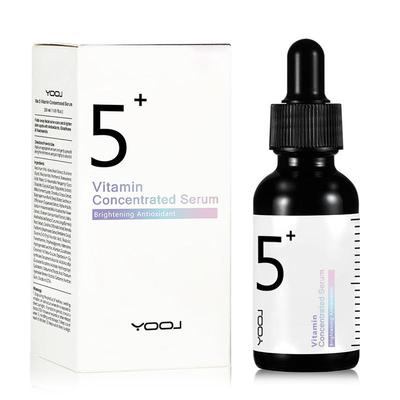 跨境热销No.5+Vitamin Concentrated Serum补水保湿维生素C精华液