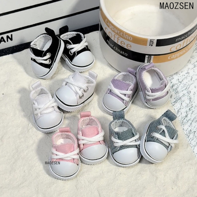 17cmlabubu娃衣可爱帆布鞋搪胶公仔鞋子10cm棉花娃娃换装无属性