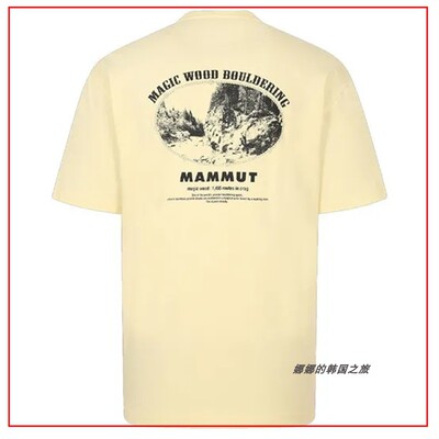 韩国代购MAMMUT猛犸象Valley Wald户外运动休闲短袖T恤1017-08040