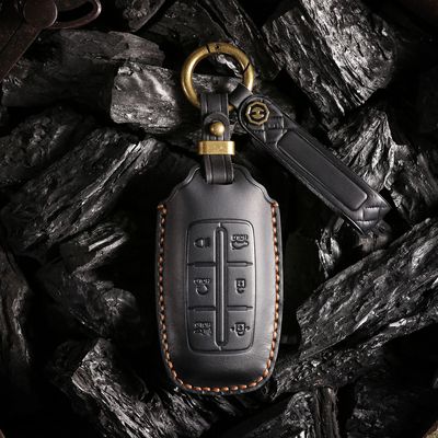 适用Genesis捷尼赛思钥匙套GV70劳恩斯GV80/G90汽车高档钥匙包扣