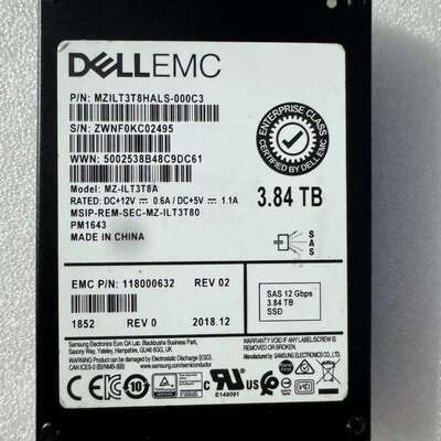 {议价}EMC 3.84T SAS 118000632 005052