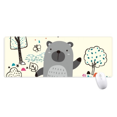 卡通蓝色防滑鼠标垫