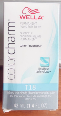现货 Wella Color Charm T18 Lightest Ash Blonde 1.4 Ounce